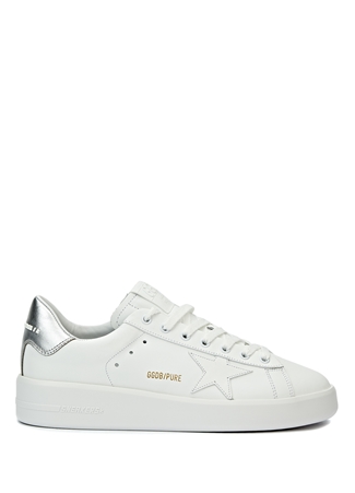 Golden Goose Kadın Pure Beyaz Silver Deri Sneaker 35 EU Golden Goose Kadın Pure Beyaz Silver Deri Sneaker 35 EU