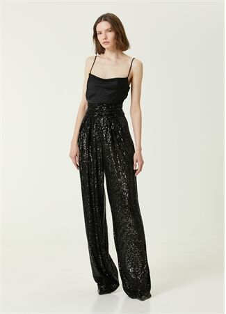 Muse For All Kadın Consime Siyah İşlemeli Pantolon 36 EU