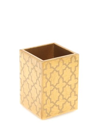 Mike & Ally Arabeque Gold Geometrik Formlu Diş Fırçalık Altın Rengi Mike & Ally Arabeque Gold Geometrik Formlu Diş Fırçalık Altın Rengi
