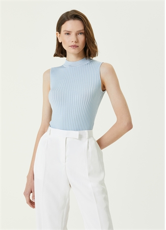 Aya Muse Kadın Mavi Dik Yaka Kolsuz Body XS EU Aya Muse Kadın Mavi Dik Yaka Kolsuz Body XS EU