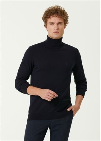 Beymen Club Erkek Lacivert Balıkçı Yaka Kazak S