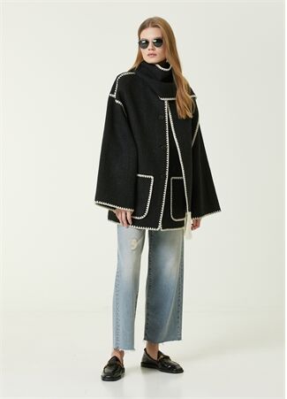 Toteme Kadın Twisted Straight Mavi Jean Pantolon 24 US