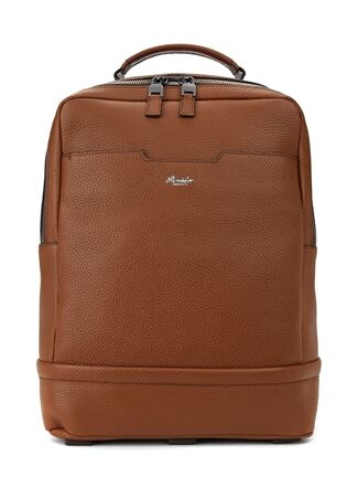 Pineider Erkek Kahverengi Deri Sırt Çantası Eu