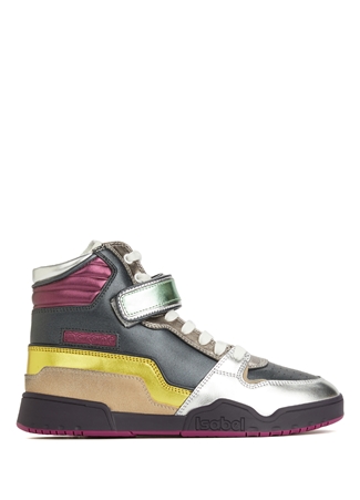 Isabel Marant Kadın Colorblocked Cırt Detaylı Deri Sneaker Gri 36 EU Isabel Marant Kadın Colorblocked Cırt Detaylı Deri Sneaker Gri 36 EU
