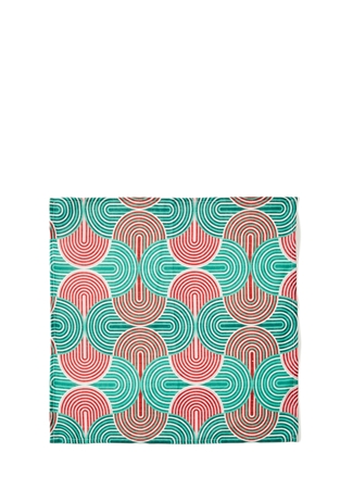 La Doublej Colorblocked 6lı Desenli Keten Peçete Seti Çok Renkli La Doublej Colorblocked 6lı Desenli Keten Peçete Seti Çok Renkli