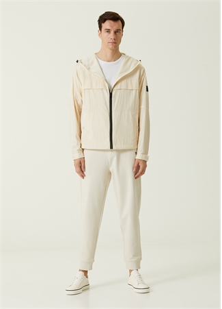 Boss Erkek Bej Beli Kordonlu Organik Pamuk Eşofman Altı L EU Boss Erkek Bej Beli Kordonlu Organik Pamuk Eşofman Altı L EU