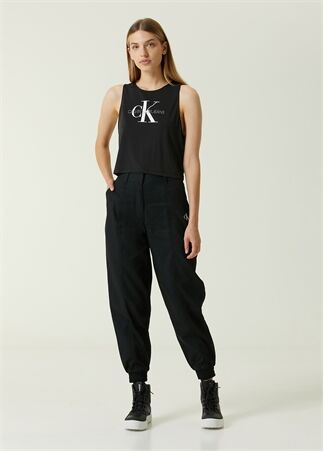 CK Jeans Kadın HR Tapered Siyah Pantolon M EU CK Jeans Kadın HR Tapered Siyah Pantolon M EU