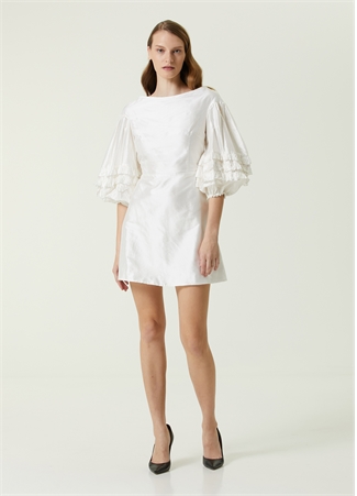 Filiarmi Kadın Rosaleen Beyaz Mini İpek Kokteyl Elbise 36 EU Filiarmi Kadın Rosaleen Beyaz Mini İpek Kokteyl Elbise 36 EU