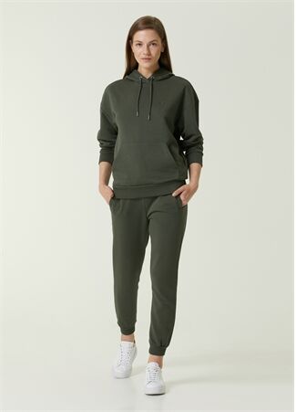 Beymen Club Kadın Haki Dar Paça Eşofman Altı S EU