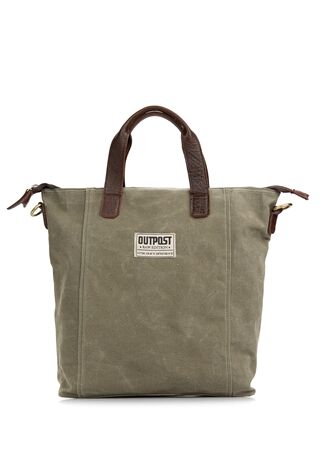 Outpost Kadın Medium Raw Haki Alışveriş Çantası EU Outpost Kadın Medium Raw Haki Alışveriş Çantası EU