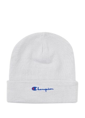 Champion Kadın Gri Logo Jakarlı Bere EU