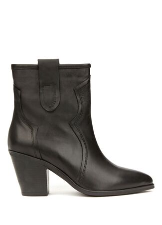 Divarese Kadın Siyah Deri Bot 36 EU