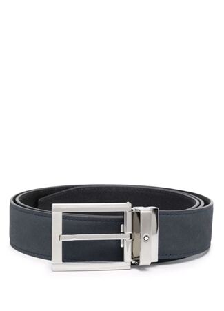 Montblanc Erkek Lacivert Deri Kemer EU