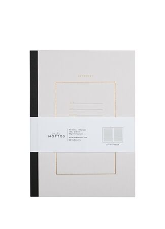 Studio Mottos Kahverengi Çizgili Sert Kapaklı Defter Beyaz EU Studio Mottos Kahverengi Çizgili Sert Kapaklı Defter Beyaz EU