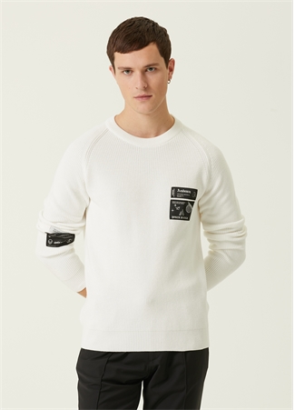 Academia Erkek Kırık Beyaz Bisiklet Yaka Baskılı Kazak XS EU Academia Erkek Kırık Beyaz Bisiklet Yaka Baskılı Kazak XS EU