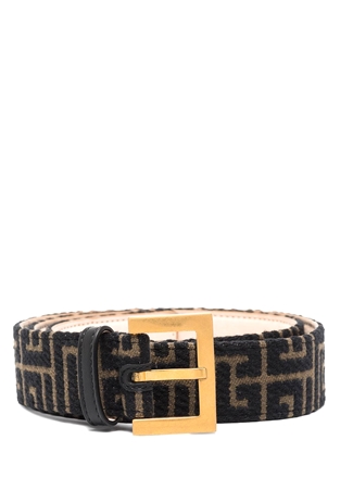 Balmain Kadın Kahverengi Logo Jakarlı Kemer Siyah 80 EU Balmain Kadın Kahverengi Logo Jakarlı Kemer Siyah 80 EU