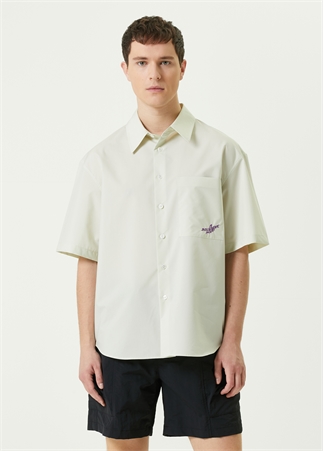 Solid Homme Erkek Yeşil Arkası Slogan Detaylı Gömlek 44 IT Solid Homme Erkek Yeşil Arkası Slogan Detaylı Gömlek 44 IT