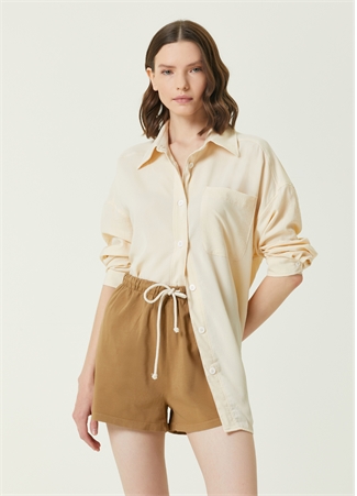 American Vintage Kadın Ekru Cep Detaylı Gömlek Bej Xs/s Eu American Vintage Kadın Ekru Cep Detaylı Gömlek Bej Xs/s Eu