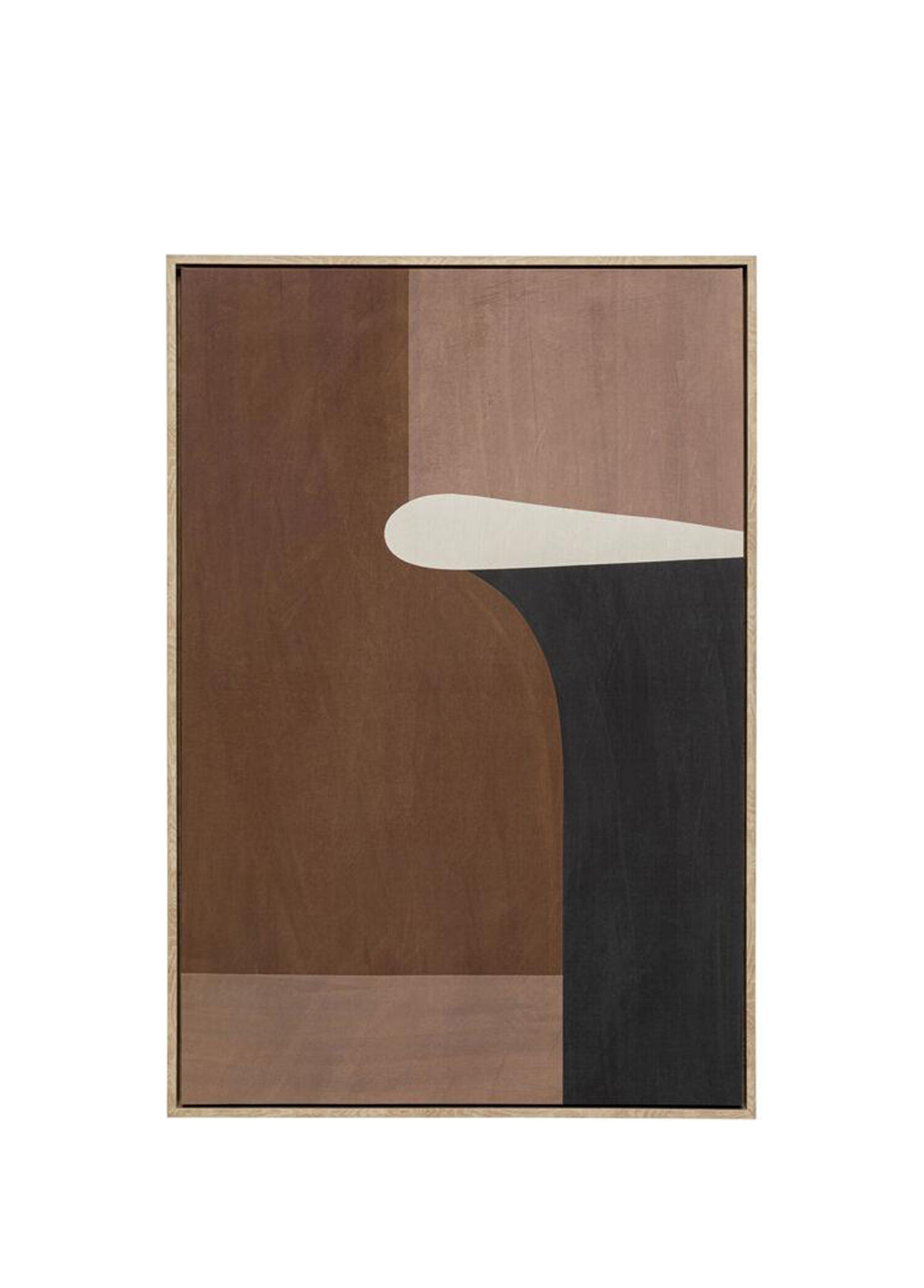 Kare Design - Classic Shape Brownie 6 Kanvas Tablo - Kahverengi