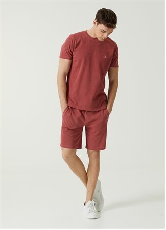 Beymen Club Erkek Kırmızı Beli Kordonlu Jersey Şort S