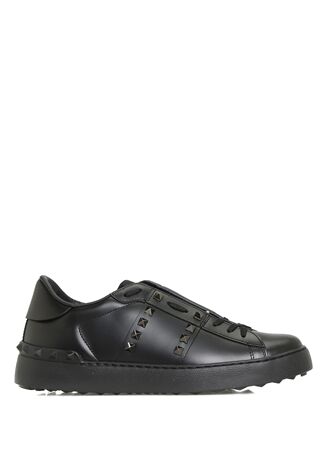 Valentino Garavani Kadın Rockstud Siyah Deri Sneaker 35.5 EU Valentino Garavani Kadın Rockstud Siyah Deri Sneaker 35.5 EU