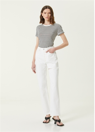 Agolde Kadın Pantolon Bej 23 Us