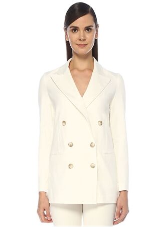 Beymen Studio Kadın Kemik Kruvaze Koton Ceket Bej 40