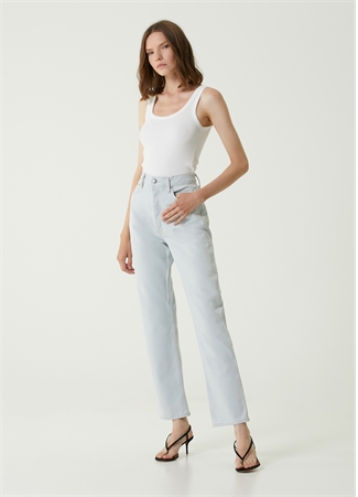 Agolde Kadın Mavi Yüksek Bel Jean Pantolon 24 US