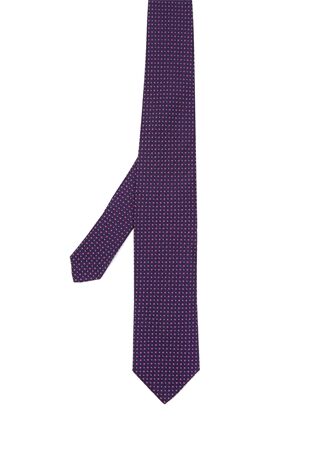 Beymen Collection Erkek Mor Mikro Desenli İpek Kravat EU IT