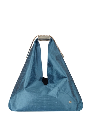 Jimba Kadın Alice Mavi İpek Omuz Çantası Eu