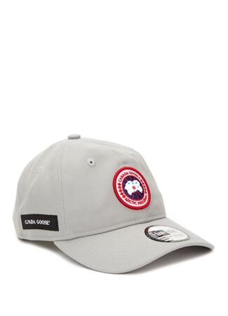 Canada Goose Erkek Gri Logo Detaylı Şapka EU