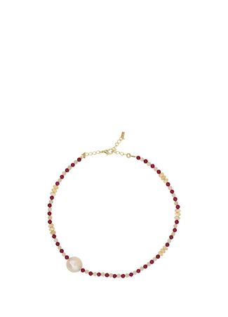 Sol By Studio Kadın Colorblocked Boncuklu Kolye EU