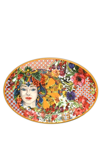 Baci Milano Mercan Oval Formlu Servis Tabağı Kırmızı Baci Milano Mercan Oval Formlu Servis Tabağı Kırmızı