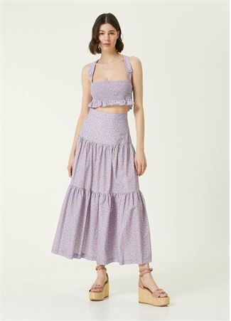 Faraway Kadın Etek Mor 34 Eu