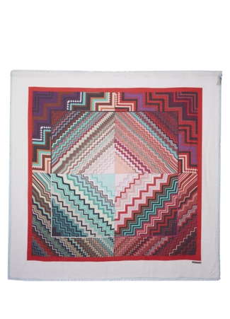 Missoni Distribution Kadın Kırmızı Geometrik Desenli İpek Eşarp Yeşil EU Missoni Distribution Kadın Kırmızı Geometrik Desenli İpek Eşarp Yeşil EU