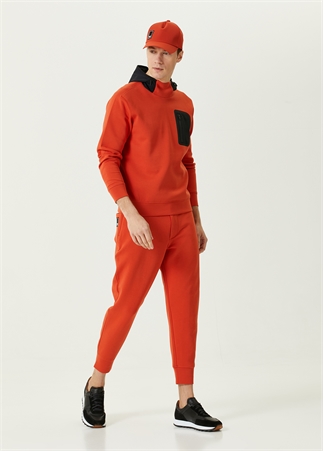 Emporio Armani Erkek Turuncu Beli Kordonlu Logolu Jogger Pantolon S EU Emporio Armani Erkek Turuncu Beli Kordonlu Logolu Jogger Pantolon S EU