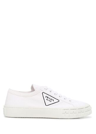 Prada Kadın Beyaz Logolu Sneaker 36 EU