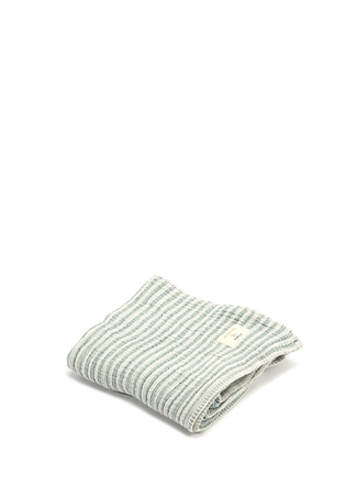 Miela Çocuk Marshmallow Yeşil Çizgili Battaniye EU Miela Çocuk Marshmallow Yeşil Çizgili Battaniye EU