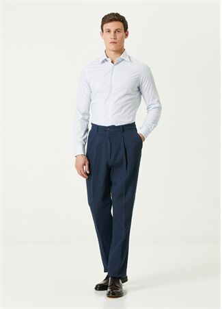 Palzileri Lab Erkek Mavi Pilili Pantolon 50 IT