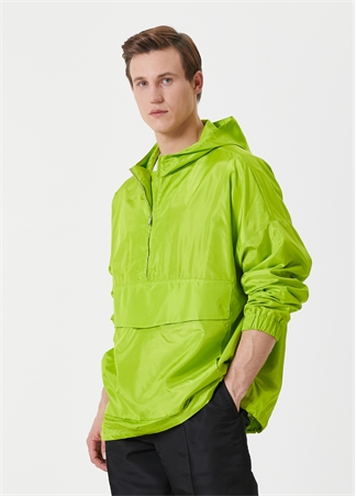 Valentino Erkek Yeşil Kapüşonlu İpek Mont 46 It Valentino Erkek Yeşil Kapüşonlu İpek Mont 46 It