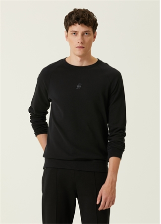 Bassigue Erkek Siyah Bisiklet Yaka Reglan Kol Sweatshirt S EU Bassigue Erkek Siyah Bisiklet Yaka Reglan Kol Sweatshirt S EU
