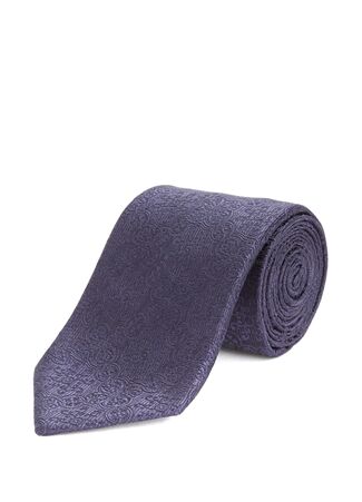 Beymen Collection Erkek Lacivert Desenli İpek Kravat EU IT