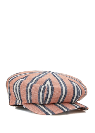 Doria Erkek Bej Mavi Çizgili Şapka 57 EU Doria Erkek Bej Mavi Çizgili Şapka 57 EU