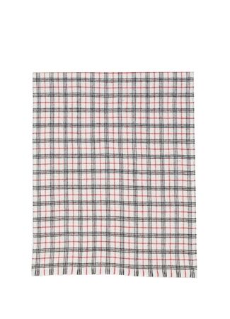 Beymen Hediye Kadın Beyaz Ekose Desenli Şal EU