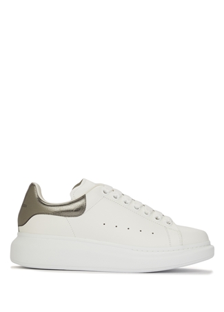 Alexander McQueen Kadın Oversize Beyaz Logolu Deri Sneaker 36 EU Alexander McQueen Kadın Oversize Beyaz Logolu Deri Sneaker 36 EU