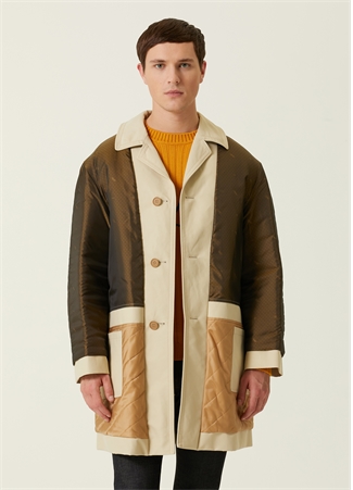 Fendi Erkek Haki Bej Çift Taraflı Parka Siyah 48 IT Fendi Erkek Haki Bej Çift Taraflı Parka Siyah 48 IT