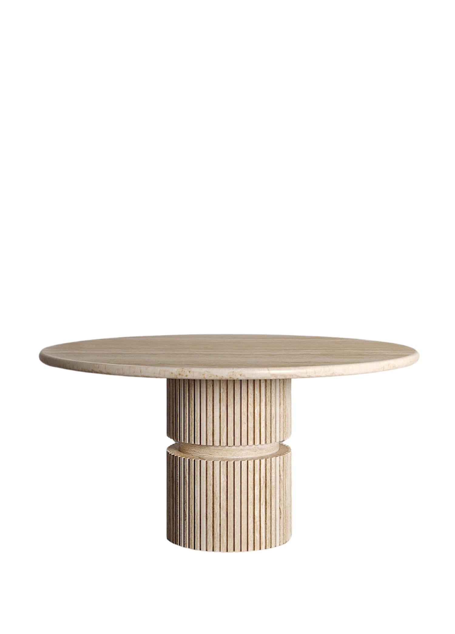 Kein - Natura Beige Travertine Marble Dining Table