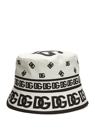 Dolce&gabbana Erkek Beyaz Siyah Logo Desenli Şapka 58 Eu Dolce&gabbana Erkek Beyaz Siyah Logo Desenli Şapka 58 Eu