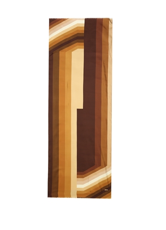 Pal Zileri Erkek Kahverengi Krem İpek Atkı EU Pal Zileri Erkek Kahverengi Krem İpek Atkı EU