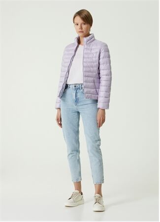 Beymen Club Kadın Lila Dik Yaka Puff Mont Mor XS